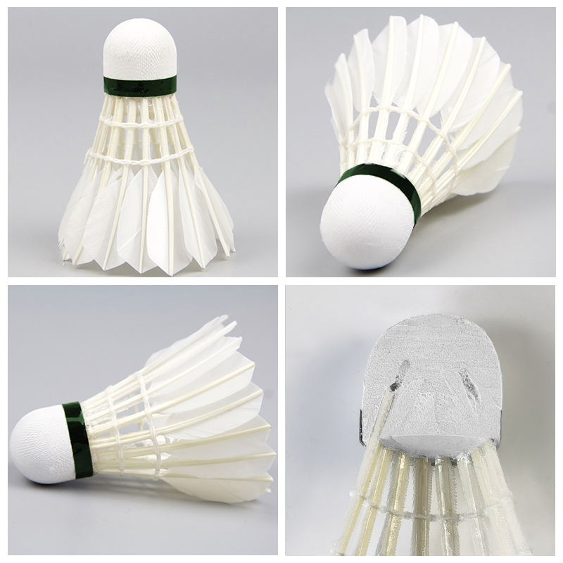 Foamed plastic head goose feather shuttlecock